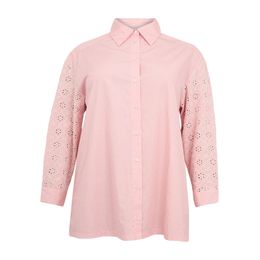 Yoek Bluse Damen Gr&ouml;&szlig;e L/XL hellpink / wei&szlig;