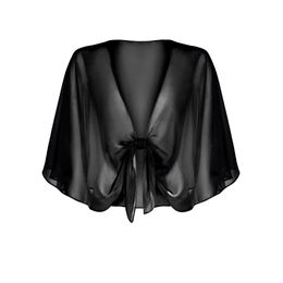 Adrianna Papell Cape Damen Gr&ouml;&szlig;e XS/XL schwarz