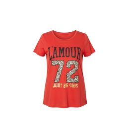 Shape Of You T-Shirt Damen Gr&ouml;&szlig;e 5XL gold / rot / schwarz