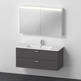 Duravit ME by Starck Waschtisch mit XBase Schrank, mit Spiegelschrank, XB007804949,