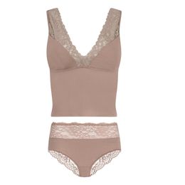 Evoni W&auml;sche-Sets 'mit Spitze' Damen Gr&ouml;&szlig;e 110 cappuccino