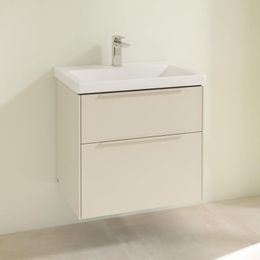 Villeroy & Boch Villeroy & Boch Subway 3.0 Schrank mit Waschtisch, 2 Ausz&uuml;ge, 4A7066R1+C57602VN,