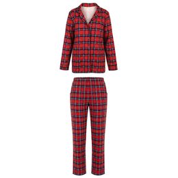 Vivisence Pyjama '2067' Damen Gr&ouml;&szlig;e L rot Winterkleid