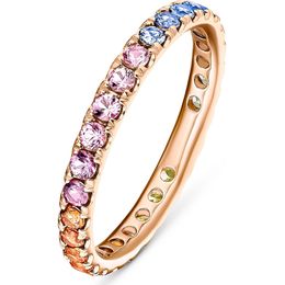 GUIA Ring Damen Gr&ouml;&szlig;e 56 azur / rosegold / orange / rosa