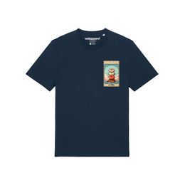 Watapparel T-Shirt 'Tarot The Donut' Herren Gr&ouml;&szlig;e XXL beige / navy / t&uuml;rkis / altrosa