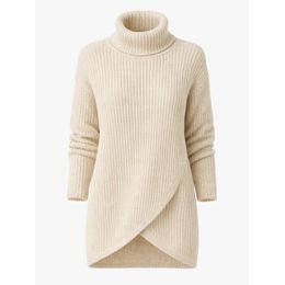 Worldclassca Pullover 'Rollkragen Pullover Lang' Damen Gr&ouml;&szlig;e S/L beige