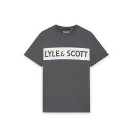 Lyle & Scott Lyle & Scott T-Shirt Herren Gr&ouml;&szlig;e S dunkelgrau / wei&szlig;