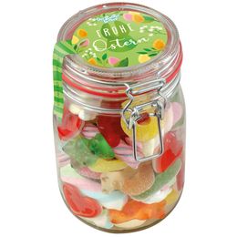 Fruchtgummi-Mix im Glas ?Frohe Ostern?