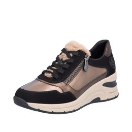 Rieker Sneaker Damen Gr&ouml;&szlig;e 37 bronze / schwarz