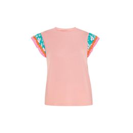 MIMO Shirt Damen Gr&ouml;&szlig;e M t&uuml;rkis / orange / rosa / wei&szlig;