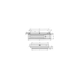 ASSA ABLOY effeff 828-44 Fl&auml;chenhaftmagnet komplett mit Gegenplatte, f&uuml;r T&uuml;rfeststellanlagen (828-------44F90)