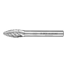 Pferd TOOLS Hartmetall Hochleistungsfr&auml;sstift ALLROUND Flamme B &Oslash; 08x20mm Schaft-&Oslash; 6 mm universal grob (21001015)