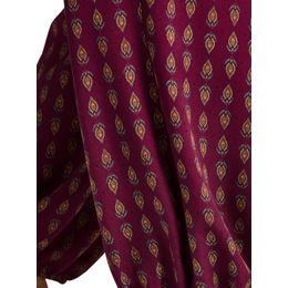 sheego Gro&szlig;e Gr&ouml;&szlig;en Schlupfhose mit Alloverprint, bordeaux-burgund-bedruckt, Gr&ouml;&szlig;e 56 - Damen