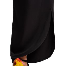 sheego Gro&szlig;e Gr&ouml;&szlig;en Schlupfhose mit asymmetrischem Saum, schwarz, Gr&ouml;&szlig;e 48 - Damen