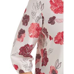sheego Gro&szlig;e Gr&ouml;&szlig;en Tunika in Cr&ecirc;pe-Qualit&auml;t, mit Blumenprint, champagner-erdbeere-bedruckt, Gr&ouml;&szlig;e 54 - Damen