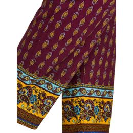 sheego Gro&szlig;e Gr&ouml;&szlig;en Jerseyhose mit Paisley-Print, bordeaux-burgund-bedruckt, Gr&ouml;&szlig;e 54 - Damen