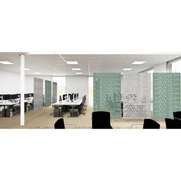 eurokraft basic Akustik-Paneel zur Deckenmontage, HxB 2000 x 1200 mm, abgeh&auml;ngt, petrol, ab 10 Stk