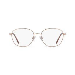 Fielmann BE 014 FA Brille Damen | Fassung: Vollrand, Panto, Gold Rose