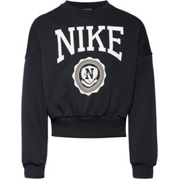 Nike NSW CLUB Sweatshirt M&auml;dchen - Gr&ouml;&szlig;e 140/146 - schwarz