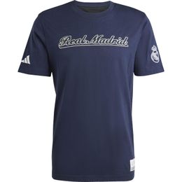 Adidas Real Madrid 25-26 T-Shirt Herren - Gr&ouml;&szlig;e M - blau