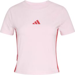 Adidas 3S T-Shirt Damen - Gr&ouml;&szlig;e L - rosa
