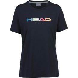 Head Rainbow T-Shirt Damen - Gr&ouml;&szlig;e S - blau