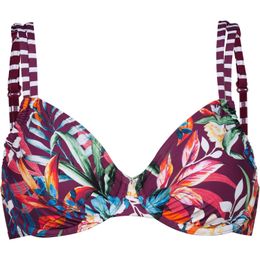 Venice Beach B&uuml;gel-Top Bikini Oberteil Damen - Gr&ouml;&szlig;e 42 / C - rot