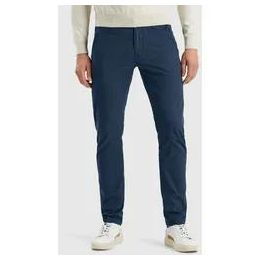 PME-Legend Chinohose PME LEGEND "TWIN WASP CHINO LEFT HAND STRETCH TWILL", Damen, Gr. 38, L&auml;nge 32, blau (salute), Canvas, Obermaterial: 98% Baumwolle, 2% Elasthan, unifarben, regular fit kn&ouml;chellang, Hosen Chinohose, mit Taschen