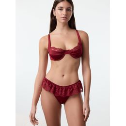 Trendyol W&auml;sche-Set Damen Gr&ouml;&szlig;e 75 kirschrot