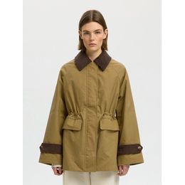 Selected Parka 'SLWWILMA' Damen Gr&ouml;&szlig;e XS karamell / dunkelbraun