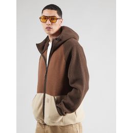 Iriedaily Fleecejacke 'Quentin' Herren Gr&ouml;&szlig;e XXL beige / braun / dunkelbraun