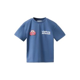 Mango Kids T-Shirt 'QUEEN' Jungen Gr&ouml;&szlig;e 92 blau
