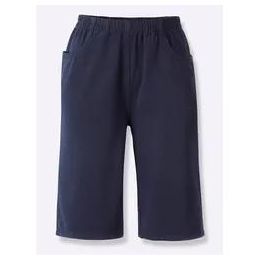 Bermudas Classic Basics, Damen, Gr. 40, Normalgr&ouml;&szlig;en, blau (marine), 100% Baumwolle, unifarben, knielang, Hosen Bermudas