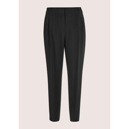 Madeleine Mode MADELEINE Damen Bundfaltenhose "Chinohose Bundfaltenhose mit Stretch-Komfort", schwarz, Gr. 18, Obermaterial: 78% Polyester PES. 17% Viskose CV. 5%