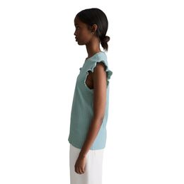 Marc O'Polo Damen T-Shirt "aus Bio-Baumwoll-Mix"light blau, Gr. L, MARC O'POLO DENIM, unifarben, Obermaterial: 96% Baumwolle, 4% Elasthan, Shirts
