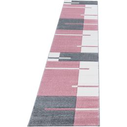 L&auml;ufer, B:80cm H:13mm L:300cm, pink, Ayyildiz Teppiche, Kunstfaser, Flur, Teppiche, "Hawaii 1310", handgearbeiteter Konturenschnitt, 80cm x 300cm