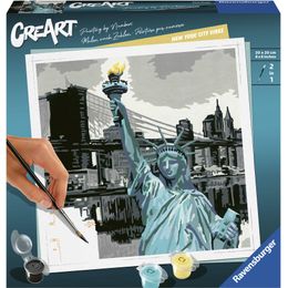 Ravensburger Kinder Malen nach Zahlen "CreArt, New York City Vibes", bunt, B:20cm H:20cm, Malvorlagen, Made in Europe