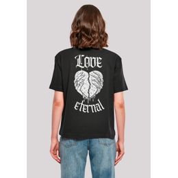 F4NT4STIC Damen T-Shirt "Love Eternal Herz in H&auml;nden", schwarz, Gr. XXXL, Obermaterial: 100% Baumwolle, Shirts, Premium Y2K Streetwear