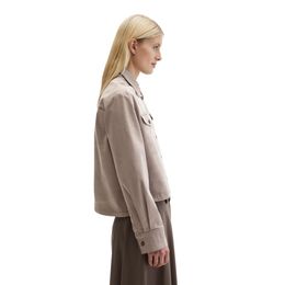 Marc O'Polo MARC O'POLO Damen Kurzjacke "aus Brushed Cotton Twill", beige, Gr. 46, unifarben, Obermaterial: 56% Baumwolle, 41% Lyocell, 3% Elasthan, Jacken