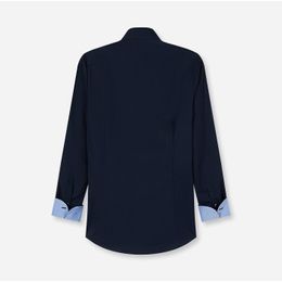 OLYMP Herren Langarmhemd "Level Five"kobalt, Gr. 40, Web, Obermaterial: 97% Baumwolle, 3% Elastolefin, Hemden, Royal Kentkragen, Businesshemd, body