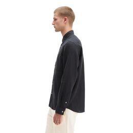 Marc O'Polo MARC O'POLO Herren Langarmhemd "aus reinem Leinen"schwarz, Gr. XXXL, unifarben, Obermaterial: 100% Leinen, Hemden