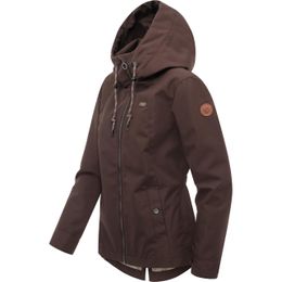 Ragwear Damen Outdoorjacke "Monadde", braun, Gr. S, Obermaterial: 100% Polyester. Innenfutter: 100% Polyester, Jacken, Wasserdichte &Uuml;bergangsjacke