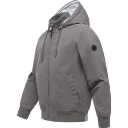 Ragwear Herren Outdoorjacke "Crusien Hood YOUMODO", grau, Gr. S, Obermaterial: 65% Baumwolle, 35% Polyester. Innenfutter: 100% Baumwolle.