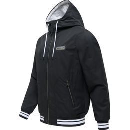 Ragwear Herren Outdoorjacke "Stewan YOUMODO", schwarz-wei&szlig;, Gr. XL, Obermaterial: 65% Baumwolle, 35% Nylon. Innenfutter: 100% Baumwolle. &Auml;rmelfutter: