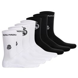 Real Madrid Socken Damen Gr&ouml;&szlig;e 35/38 schwarz / wei&szlig;