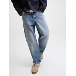 Jack & Jones JACK & JONES Herren Relax-fit-Jeans "JJIALEX JJORIGINAL SQ 071 NOOS", blau, Gr. 32, Abriebeffekte, Denim/Jeans, Obermaterial: 100% Baumwolle, Jeans