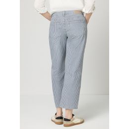 Street One Damen Comfort-fit-Jeansindigo striped wash, Gr. 36, unifarben, Jeans, 97% Baumwolle, 3% Elasthan, Jeans, Middle Waist