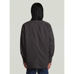 G-Star Raw G-STAR Herren Langarmshirt "Panelled Pocket Regular Shirt", grau, Gr. L, Obermaterial: 58% Baumwolle, 22% Polyester, 20% Baumwolle, Shirts