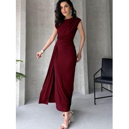 Trendyol Kleid Damen Gr&ouml;&szlig;e 38 burgunder Winterkleid