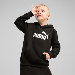 Kapuzensweatshirt Puma "ESS NO. 1 LOGO HOODIE FL PS", Jungen, Gr. 116, schwarz (Puma schwarz), Fleece, Obermaterial: 66% Baumwolle, 34% Polyester, bedruckt, regular fit normal, angesetztes B&uuml;ndchen, Sweatshirts, f&uuml;r Kinder, Regular Fit, mit K&auml;ngurutasche, mit Jerseyfutter